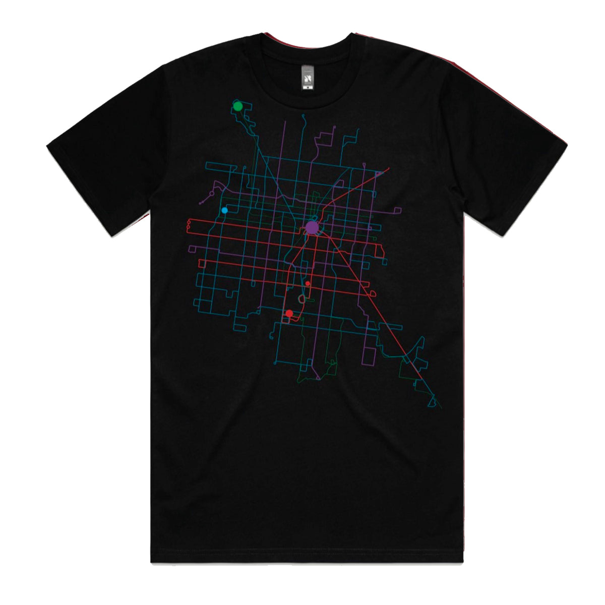''Original" Vegas Road Map Black – OBS Lifestyle